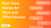 100+ Best Team Names for Work and Office Groups - Sembly AI
