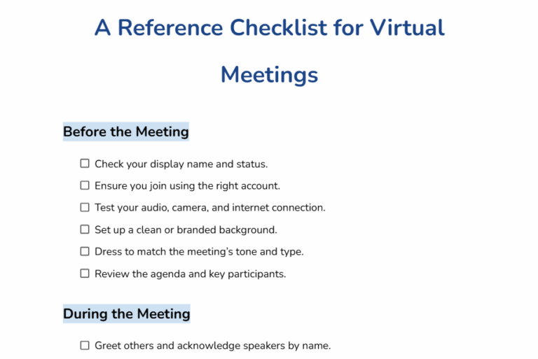 Virtual Meeting Etiquette 2025: Top 15 Rules | Sembly AI