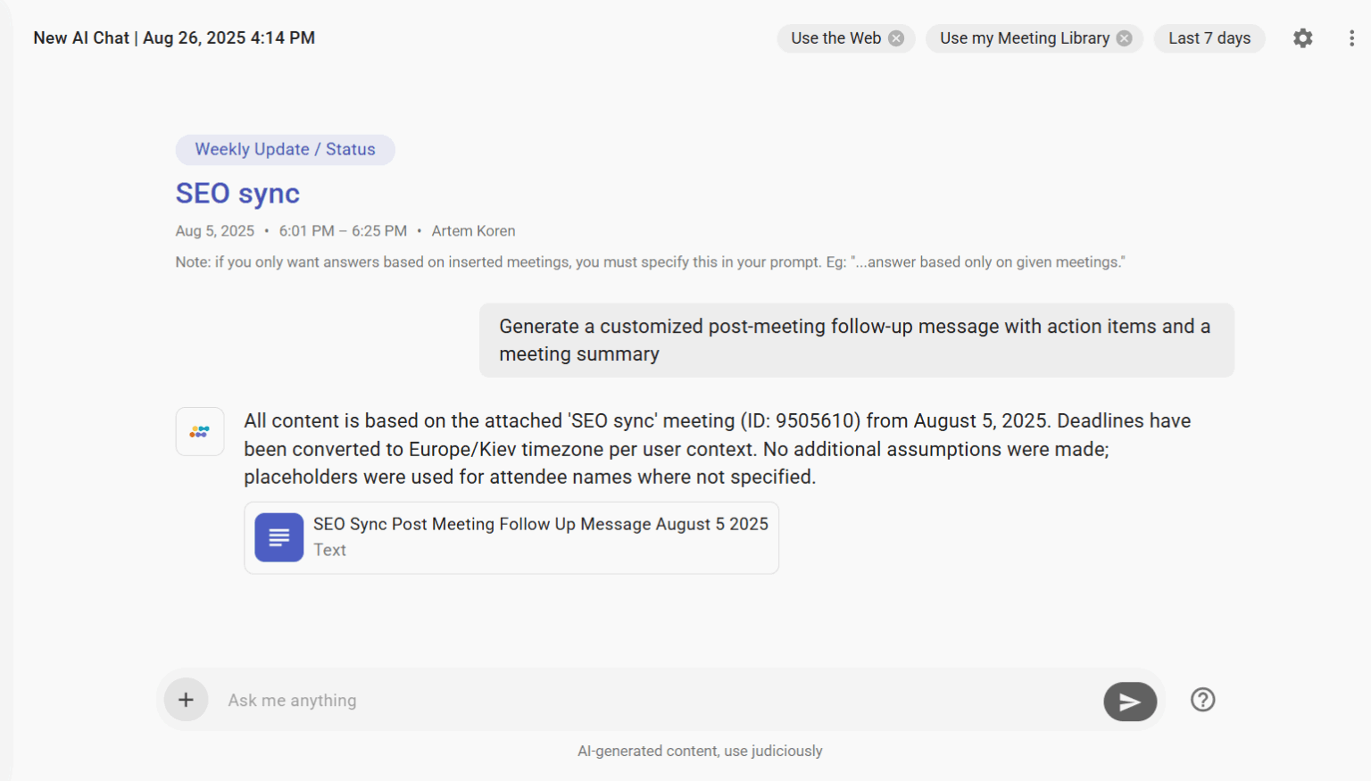 How to Write a Follow-Up Email After Meeting: Templates & AI - Sembly AI